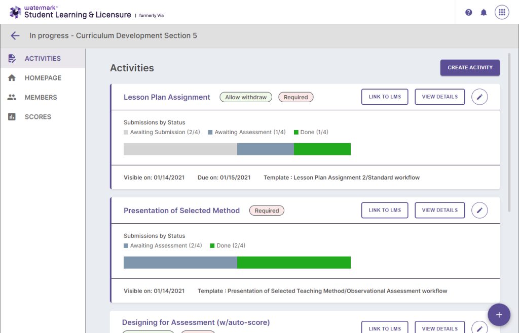 Watermark Student Learning & Licensure